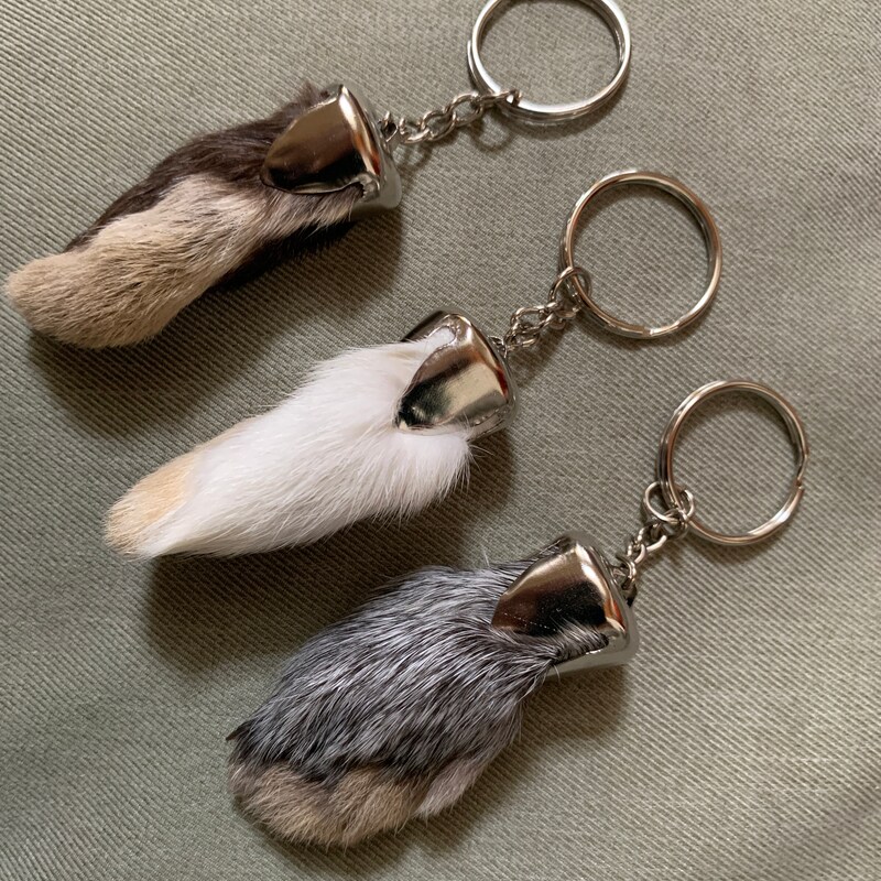 Rabbits Foot Keychain - Etsy