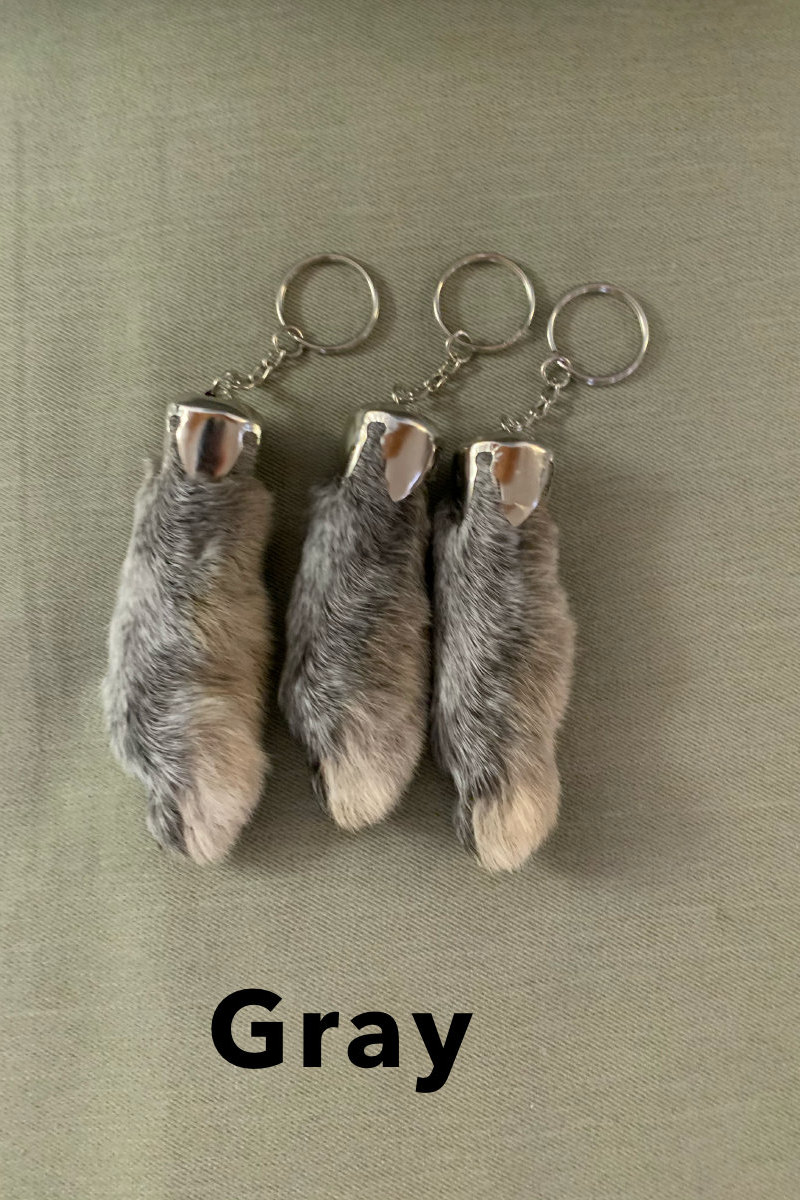 Large Rabbit’s Foot Keychain - Etsy
