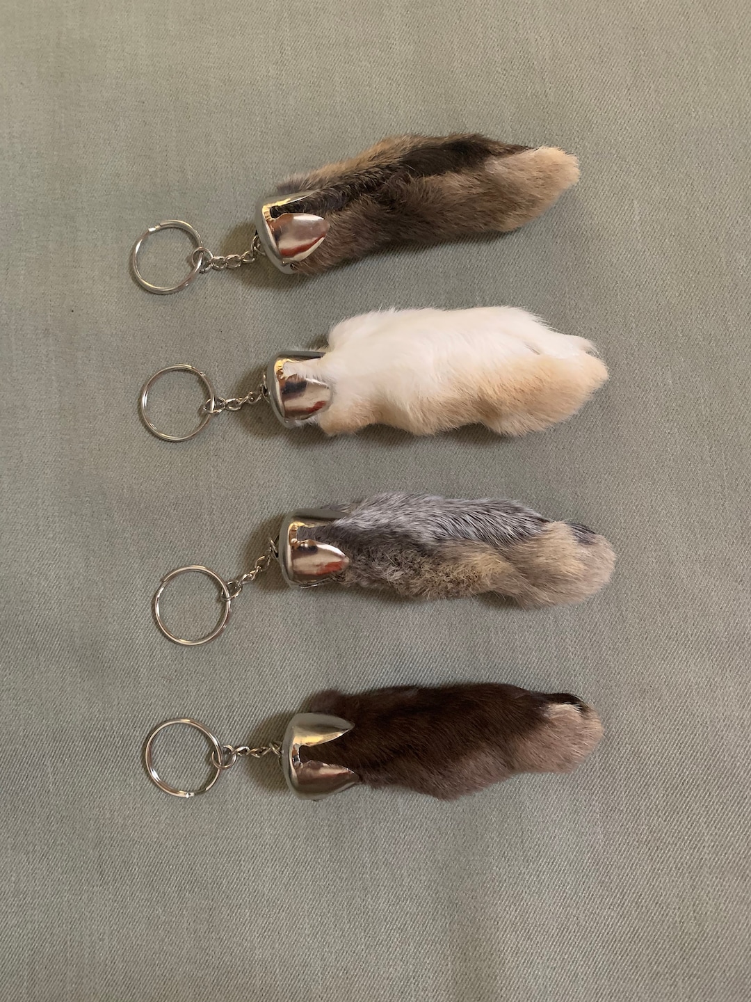 Large Rabbit’s Foot Keychain - Etsy