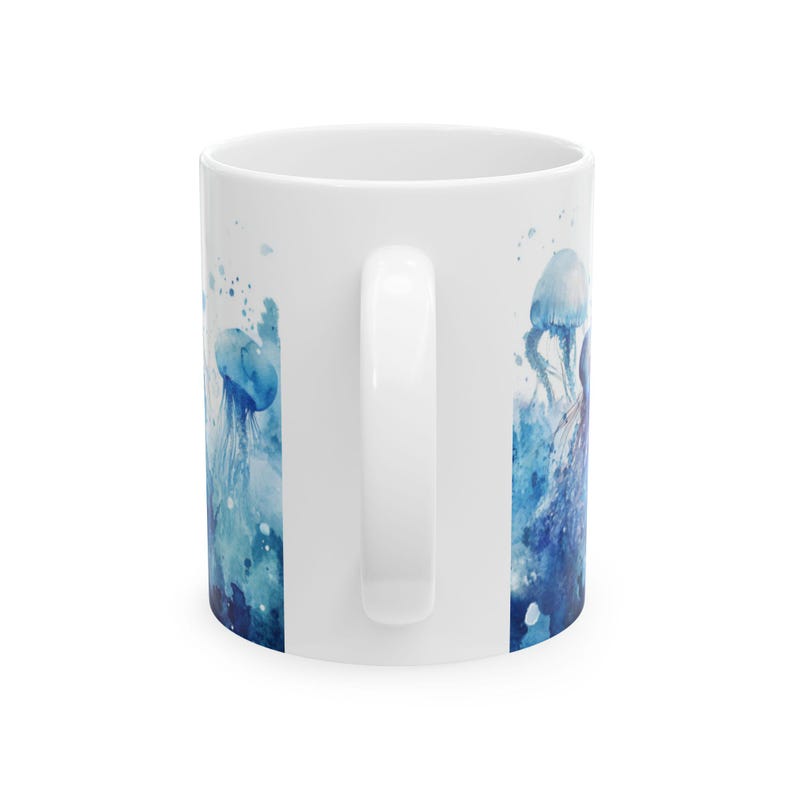 Jellyfish Ocean Sea Life Ceramic Mug Wrap Gift 11oz Coffee Cup, Tea Mug ...
