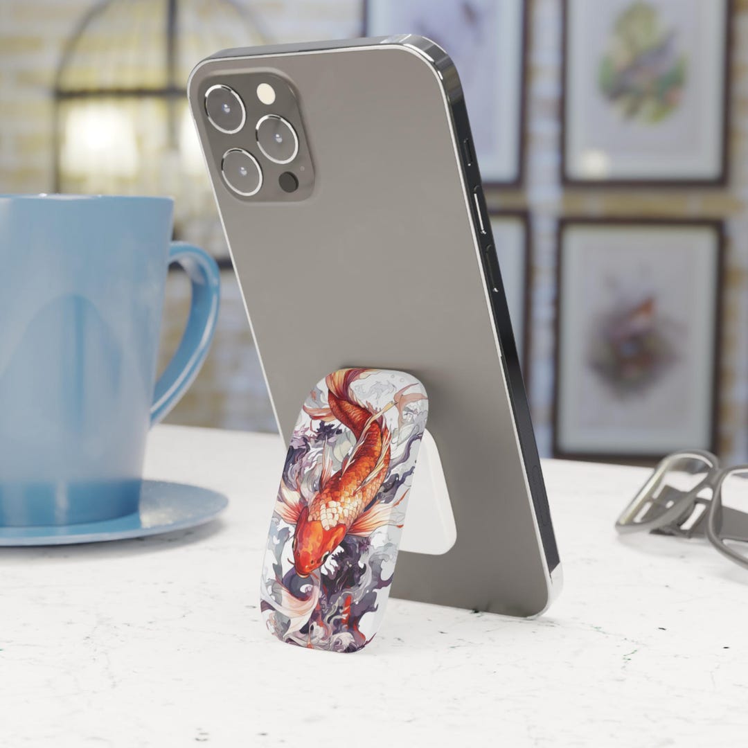 Koi Fish Phone Click-on Grip, Pop Socket Gift - Unique Japanese Design ...