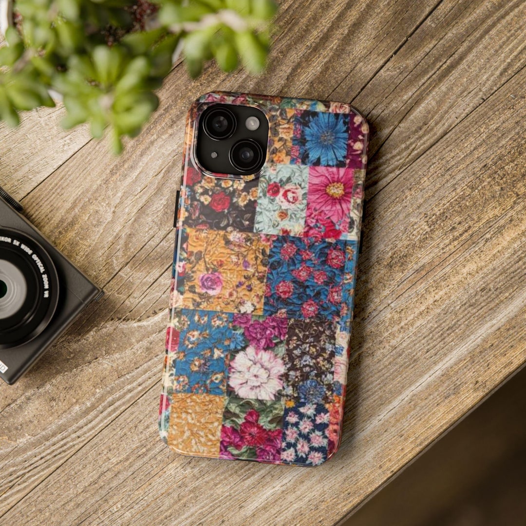 Floral Quilt Phone Case, Quilt Look, Gift for Sewer,crafter,iphone 11 ...
