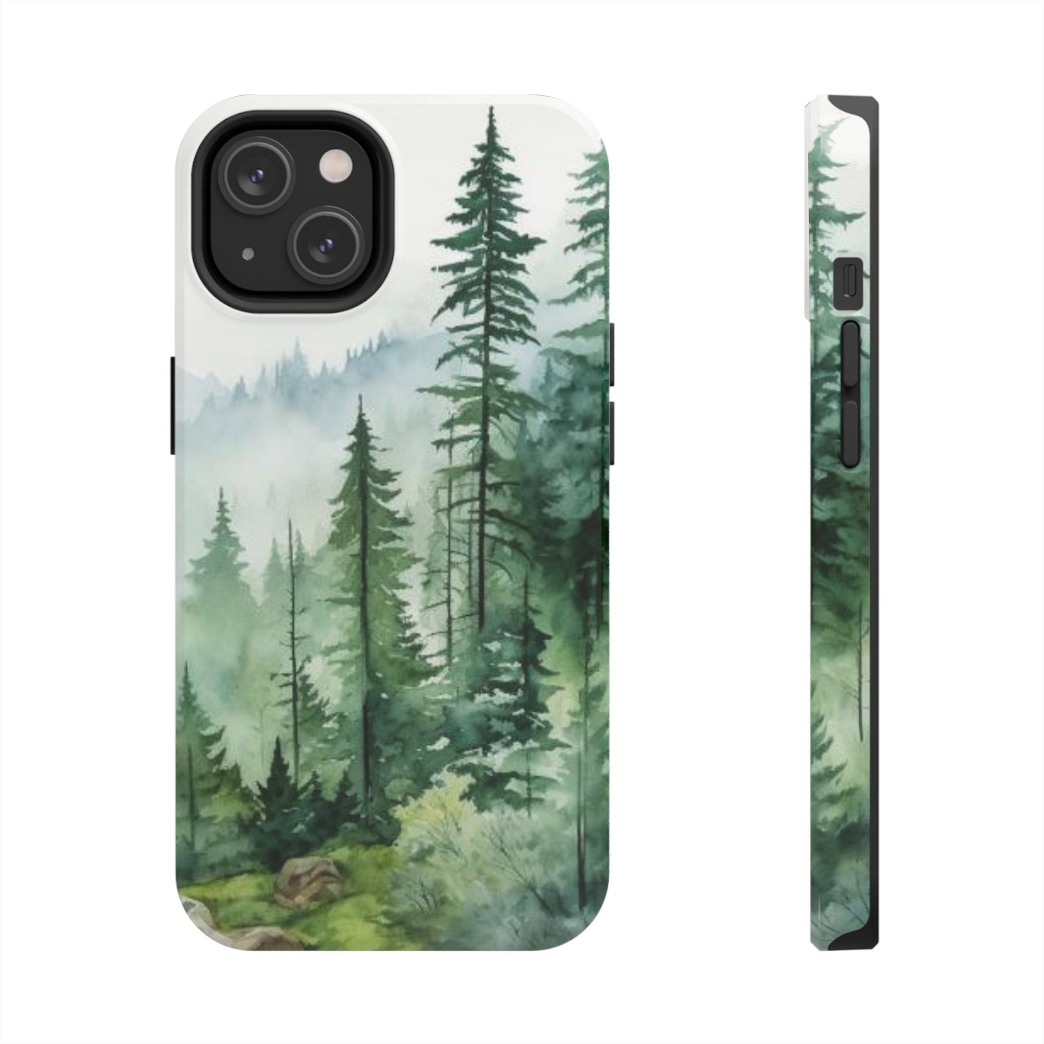 Forest Watercolor iPhone Tough Case, Gift for Dad,gift for Outdoor ...