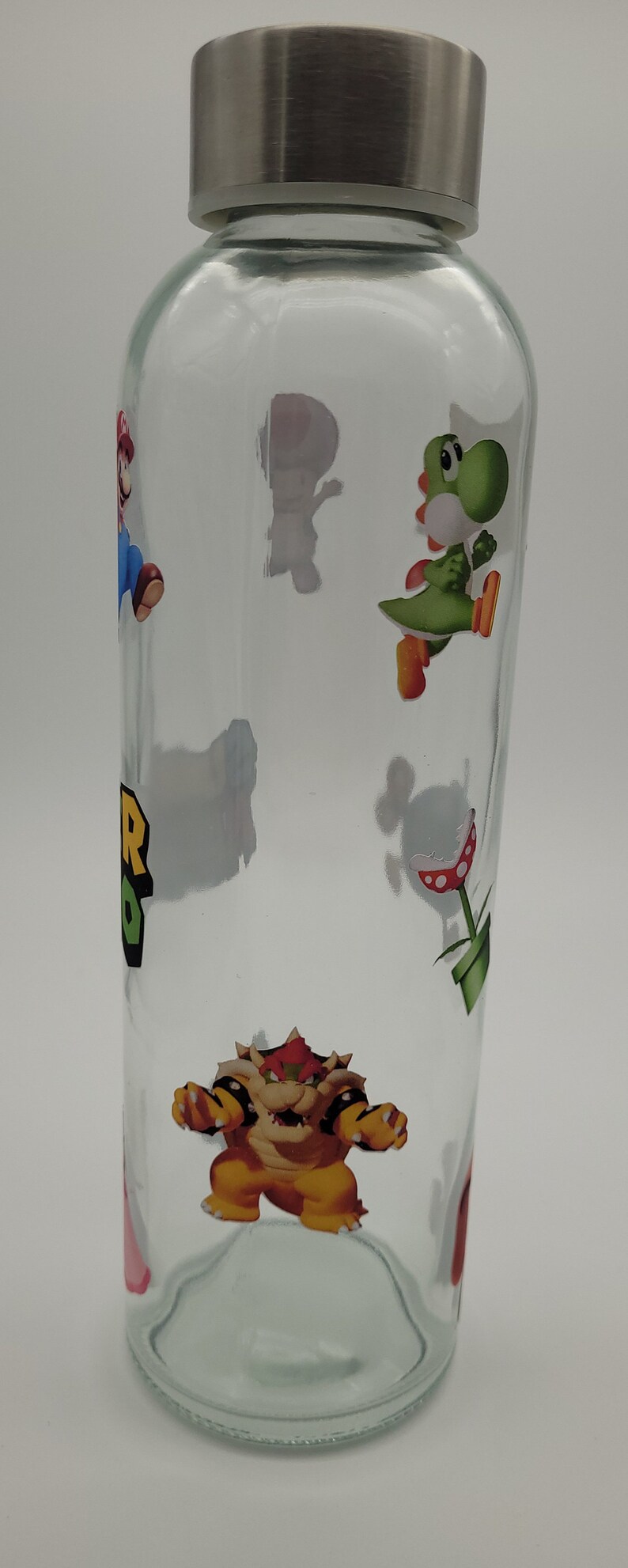 Super Mario Glass Bottle - Etsy