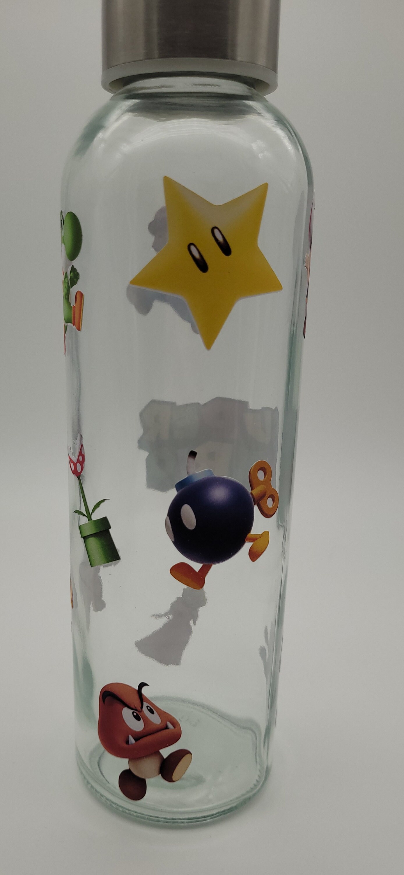 Super Mario Glass Bottle - Etsy Australia