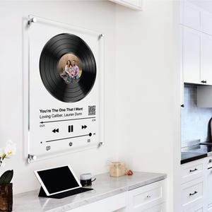 Personalized Music Plaque | Custom Acrylic Vinyl | gold Song Record ...