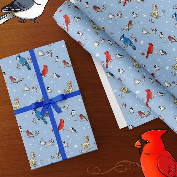 Bird Wrapping Paper - Etsy