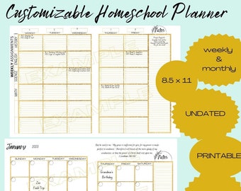Christian Homeschool Student Planner Printable - Etsy