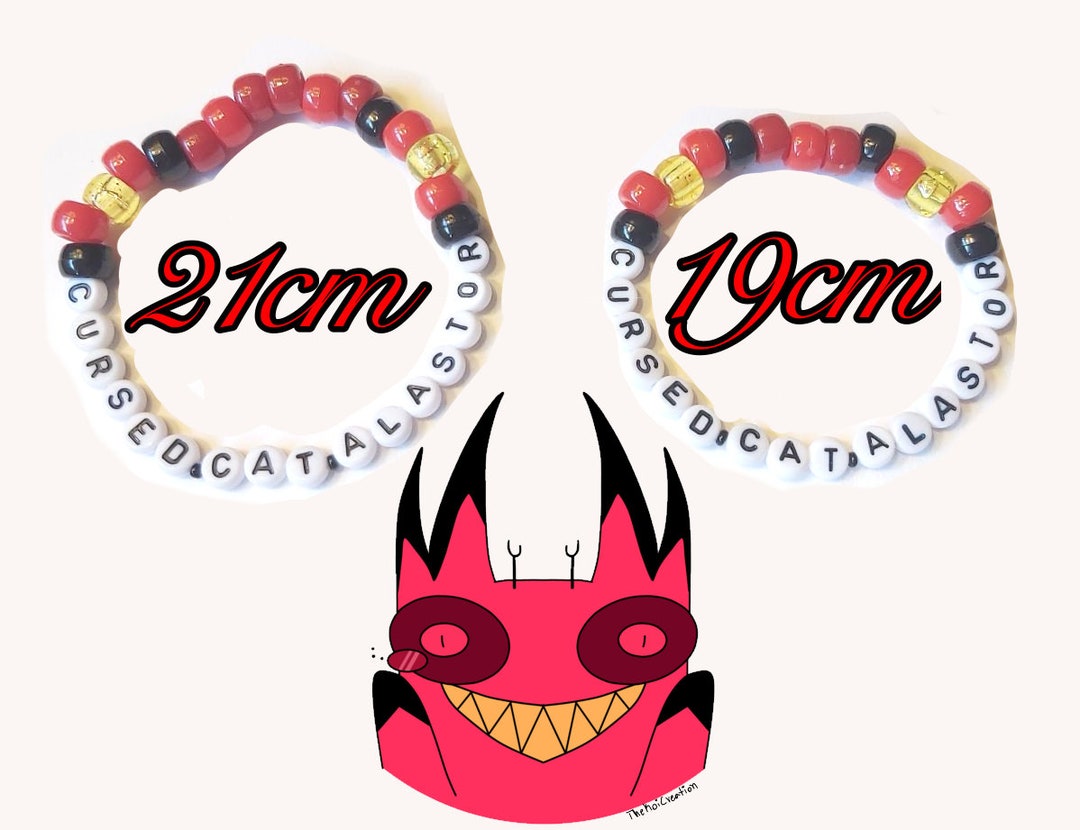 Cursed Cat Alastor Beaded Bracelet - Etsy