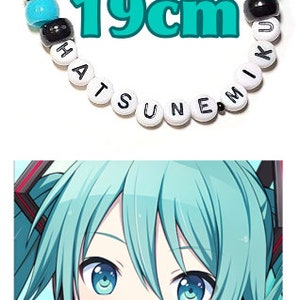 Hatsune Miku Beaded Bracelet - Etsy