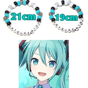 Hatsune Miku Beaded Bracelet - Etsy