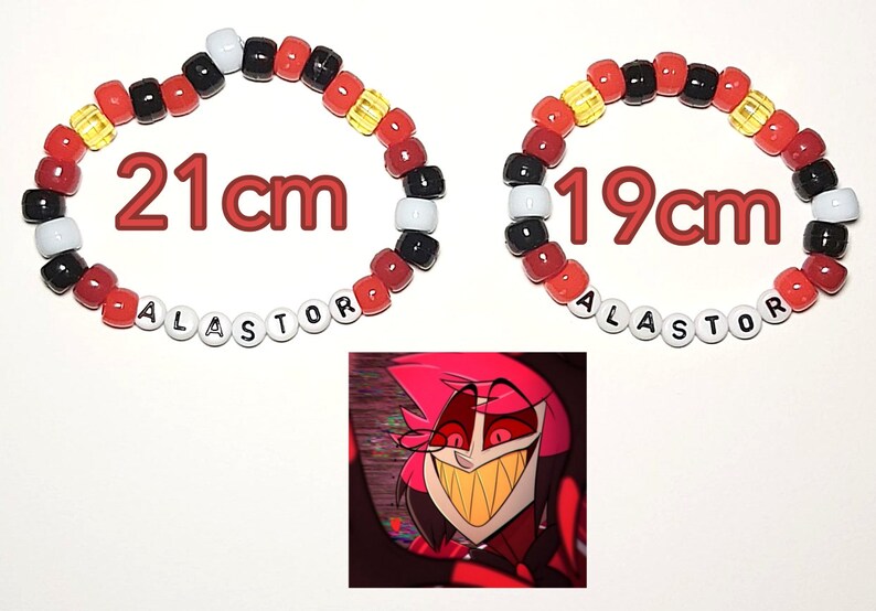 Lucifer and Radio Demon Beaded Bracelets - Etsy