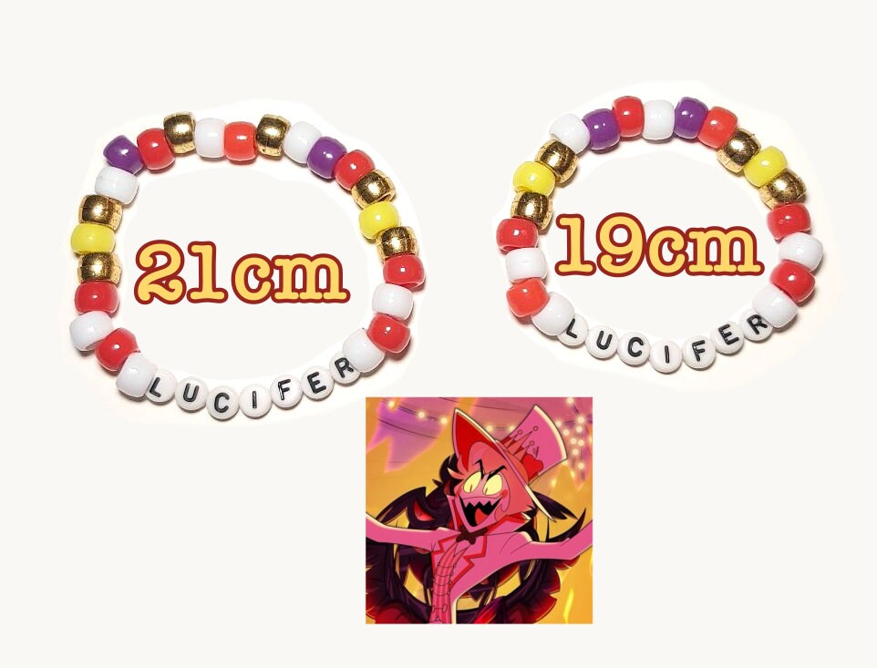 Lucifer and Radio Demon Beaded Bracelets - Etsy