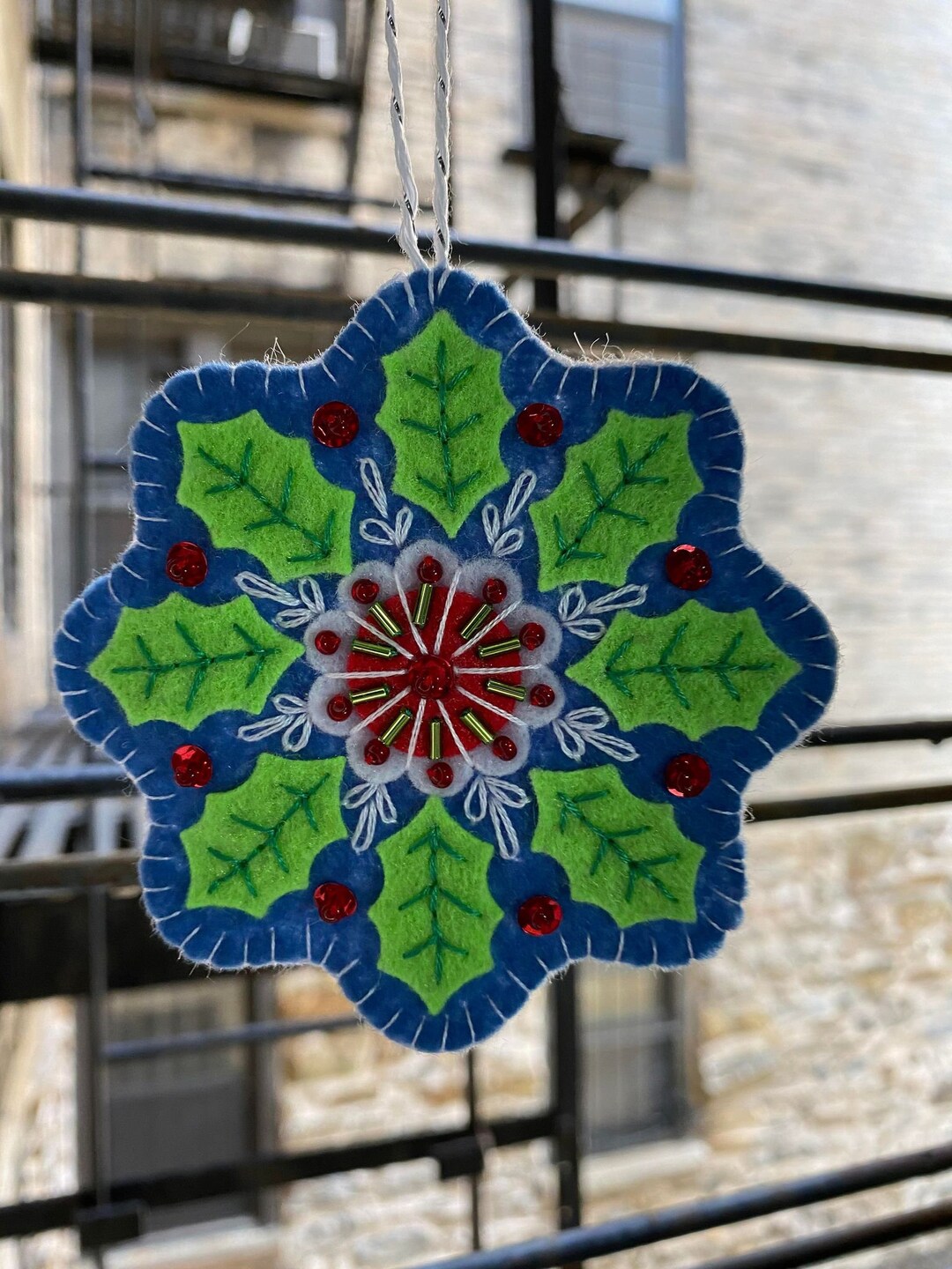 Handmade Felt Ornament Hand Embroidered Ornament Folk Art - Etsy