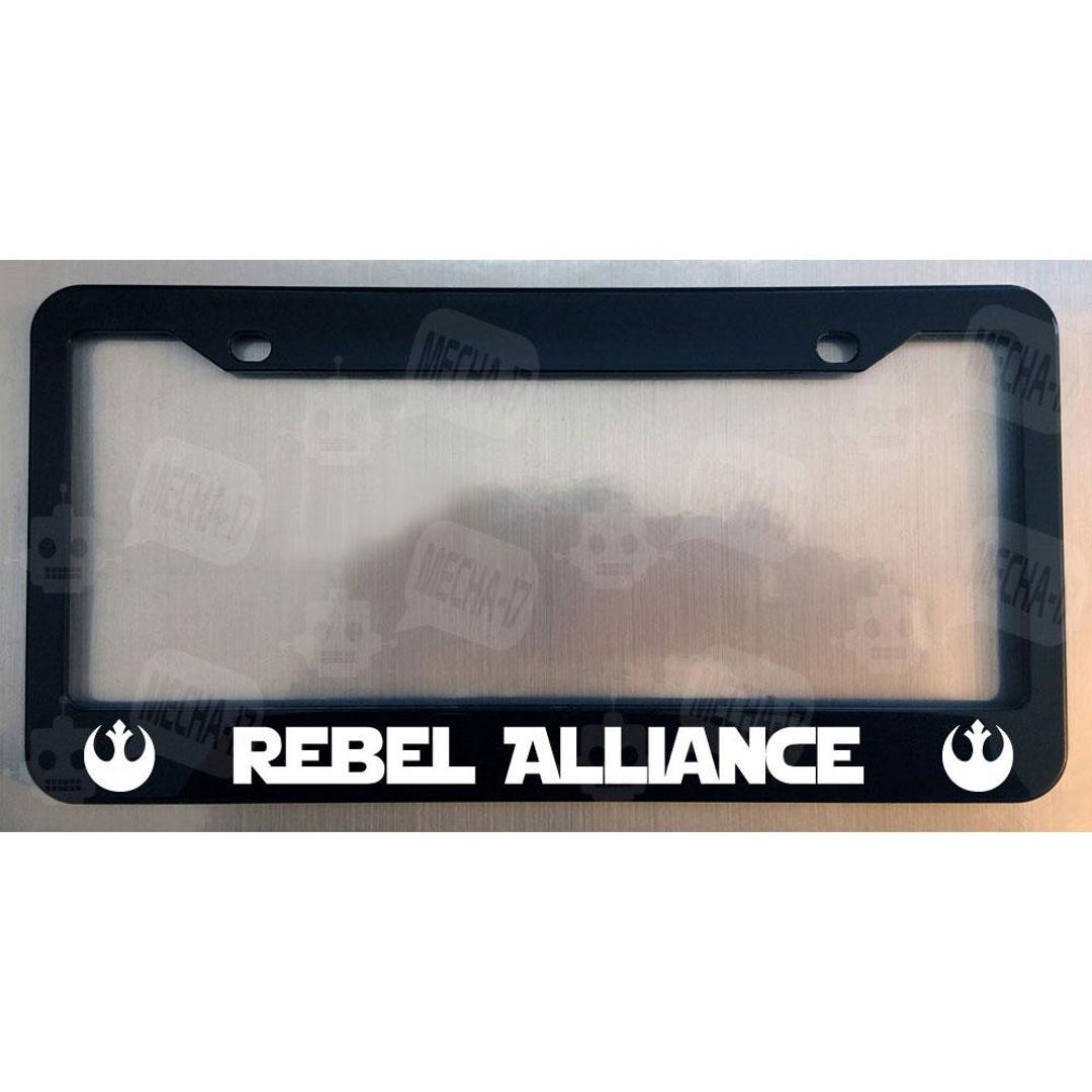 Rebel Alliance Glossy Black License Plate Frame - Etsy