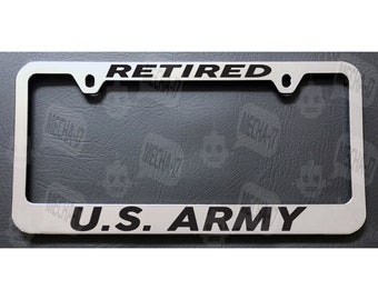 Navy Retired License Plate Frame - Etsy