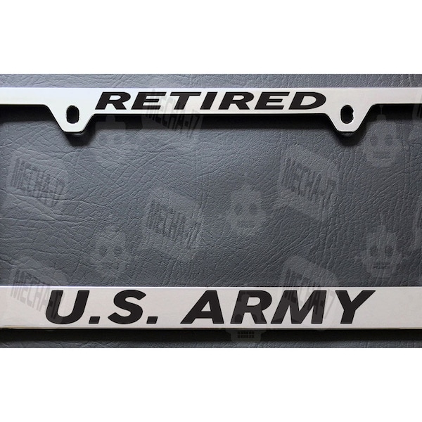 Army Retired License Plate Frame - Etsy