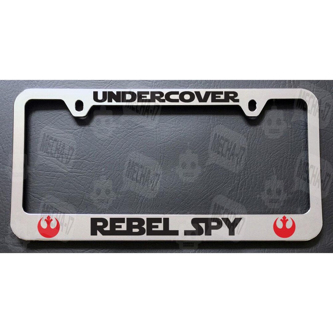 Undercover Rebel Spy Chrome License Plate Frame - Etsy