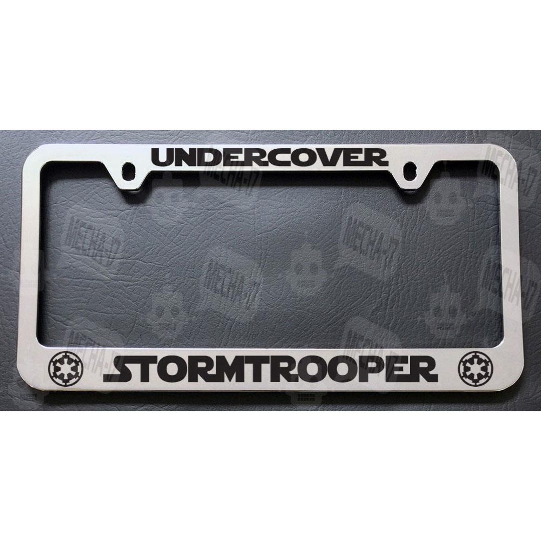 Undercover Stormtrooper Chrome License Plate Frame - Etsy