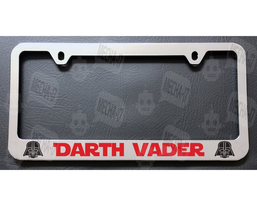 Darth Vader Chrome License Plate Frame - Etsy