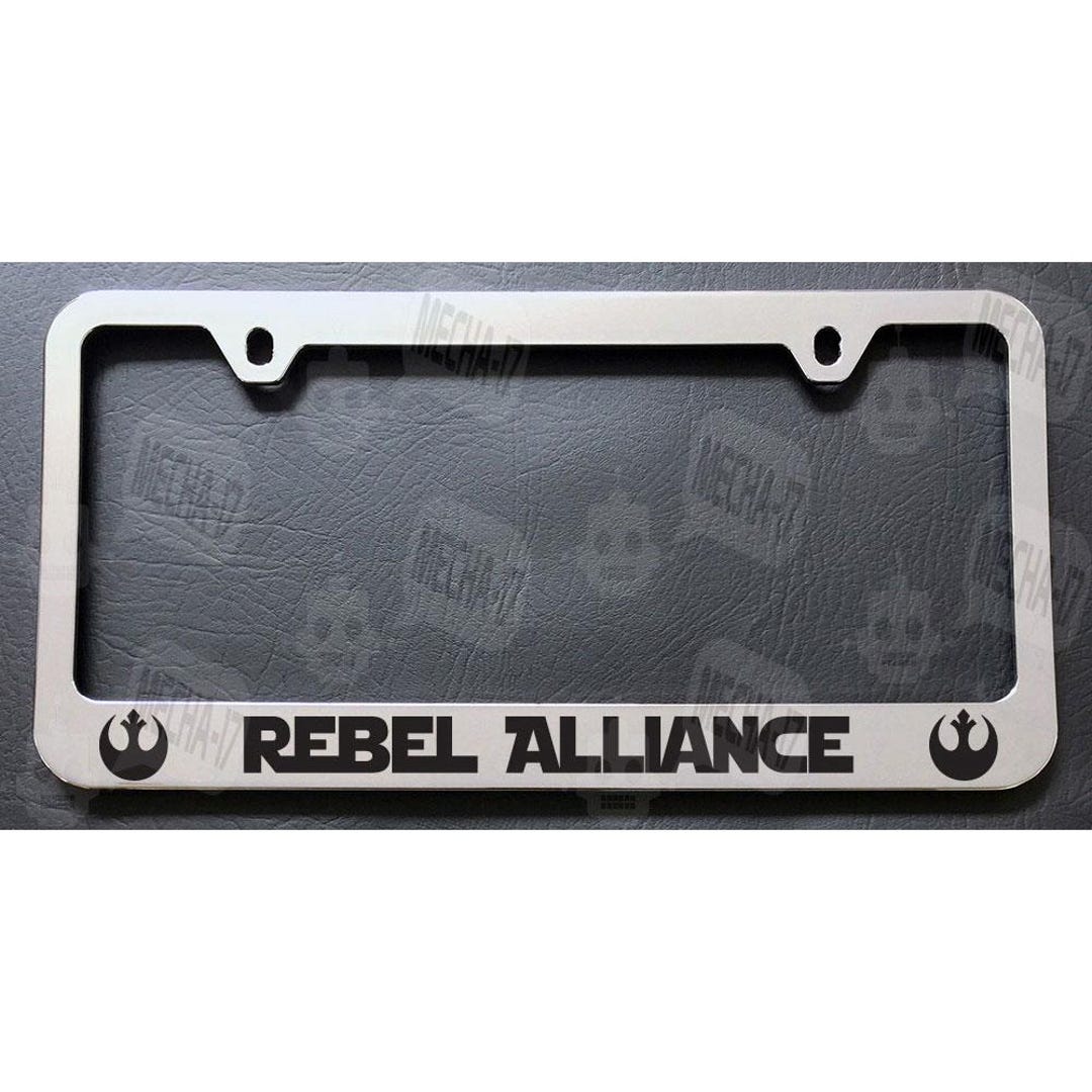 Rebel Alliance Chrome License Plate Frame - Etsy
