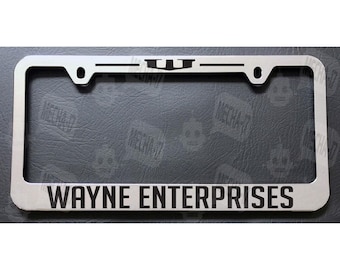 Wayne Enterprise Bat Chrome Stainless Steel License Frame With Caps - Etsy