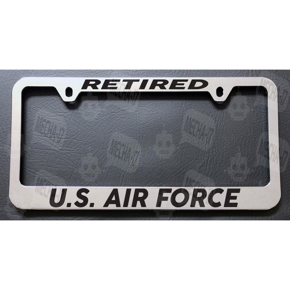 RETIRED U.S. AIR FORCE Chrome License Plate Frame - Etsy
