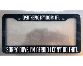 Sith Lord Glossy Black License Plate Frame - Etsy