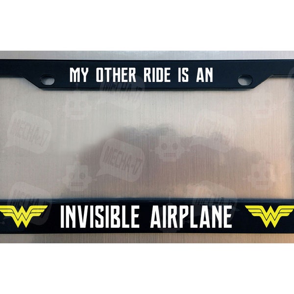 Airplane License Plate Frame - Etsy