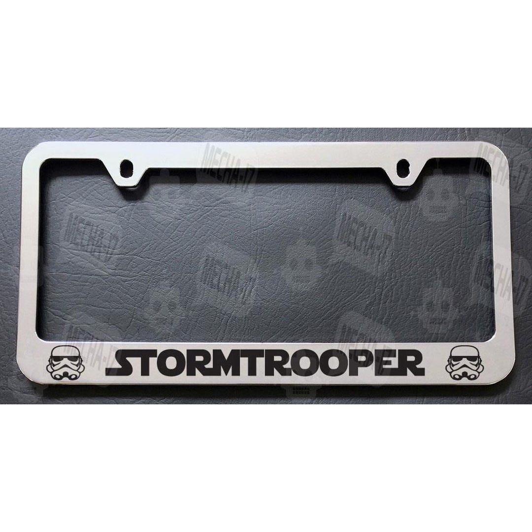 Stormtrooper Chrome License Plate Frame - Etsy