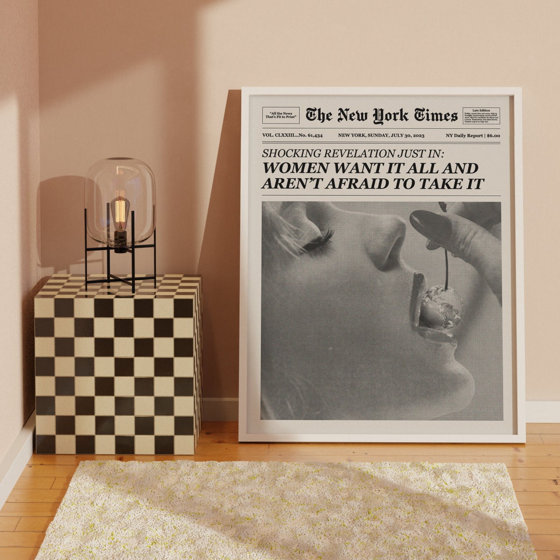 Digital Download Print "women" Newspaper Article NYT New York Times ...