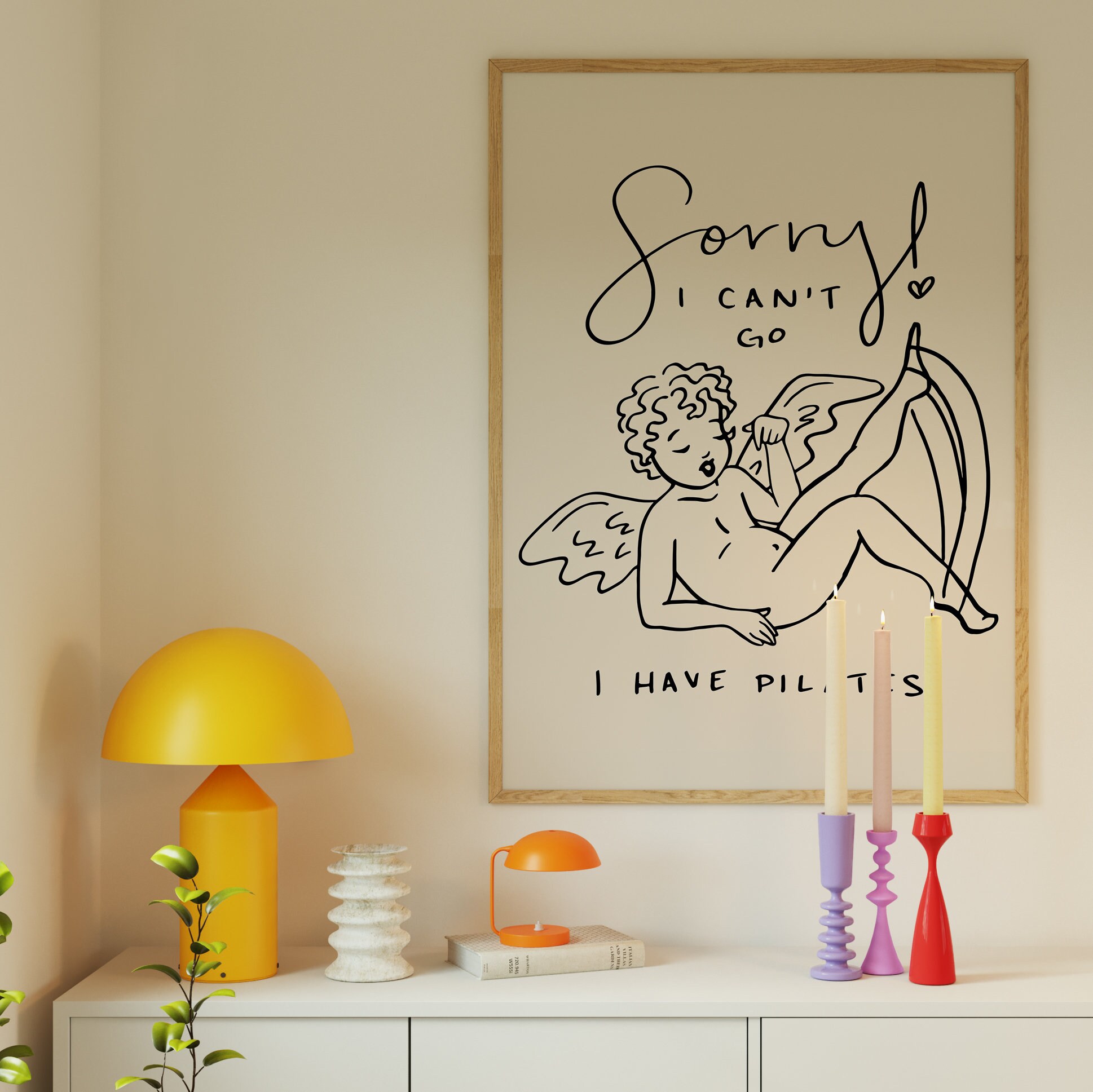 Digital Download Print "pilates Princess" Black (24x30, 16x20, 8x10 ...