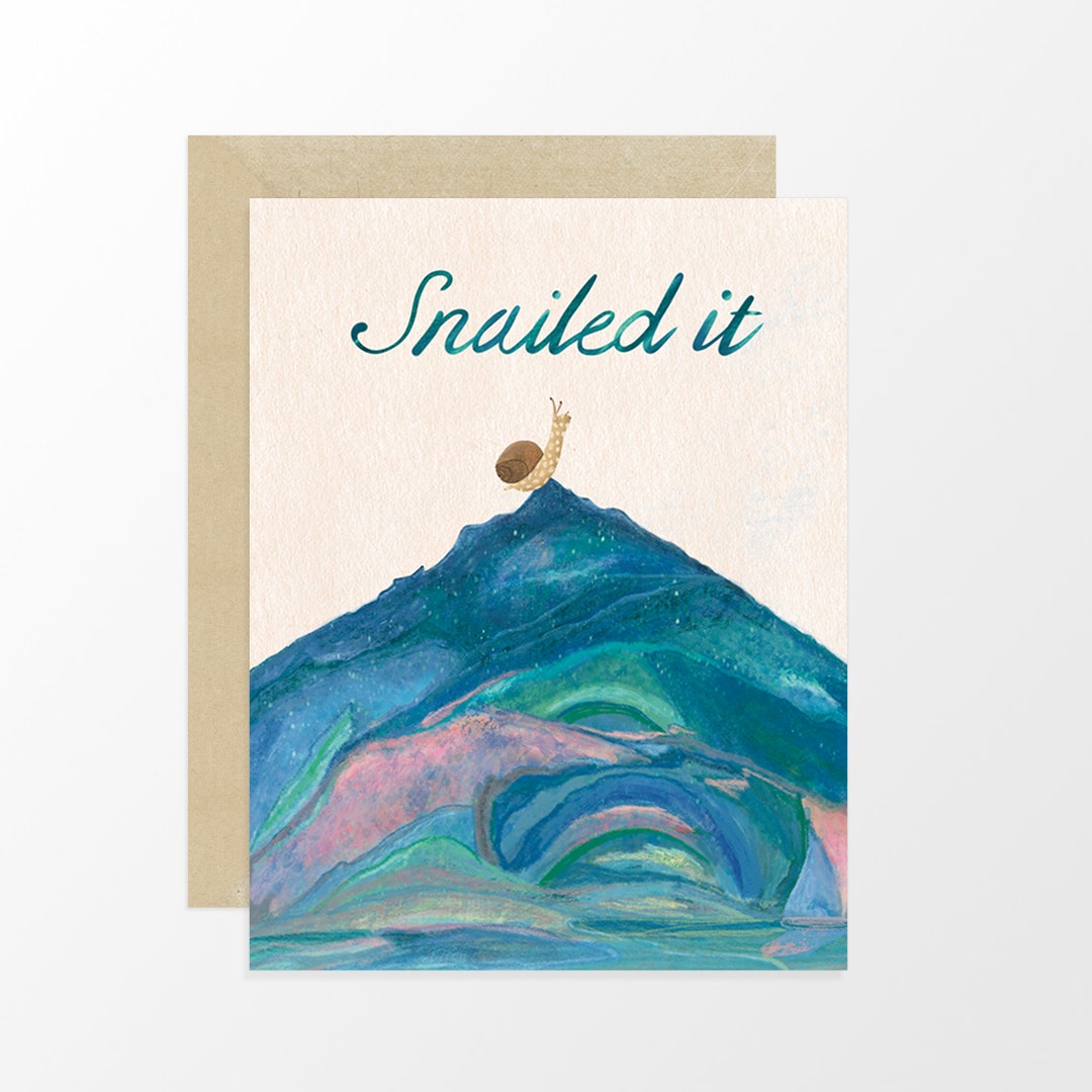 Snailed It Congratulations Card - Etsy