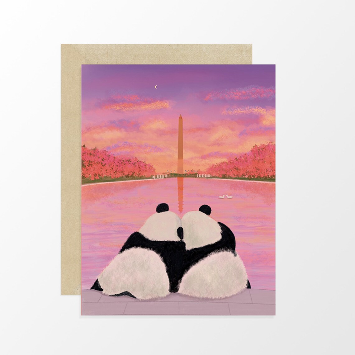 Pandas in Love | Hand-drawn Panda Valentine's Day Card! - Etsy