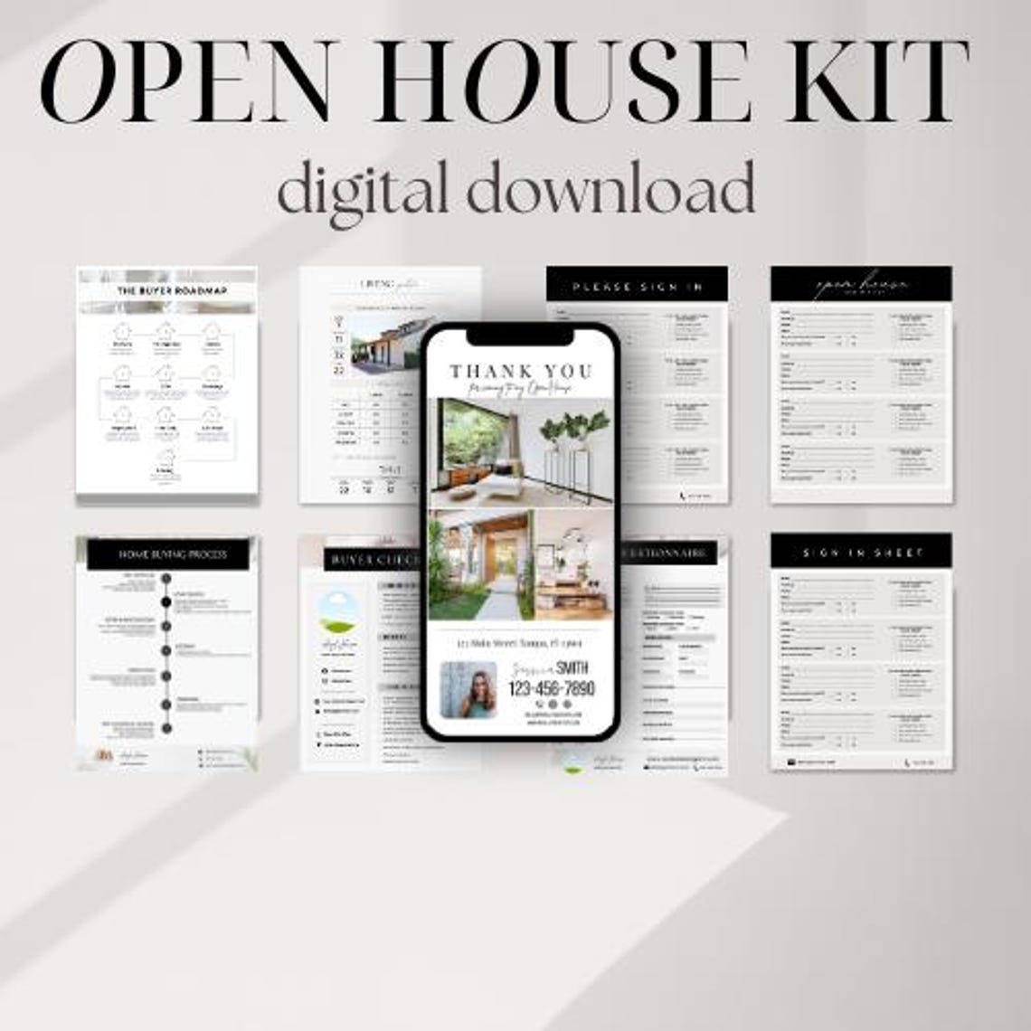 Open House Kit | Property Brochure | Realtor Brochure | Template I EDIT ...