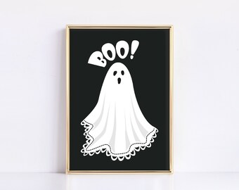 Stay Spooky Ghost Print, Halloween Wall Art, Halloween Decor, Halloween ...