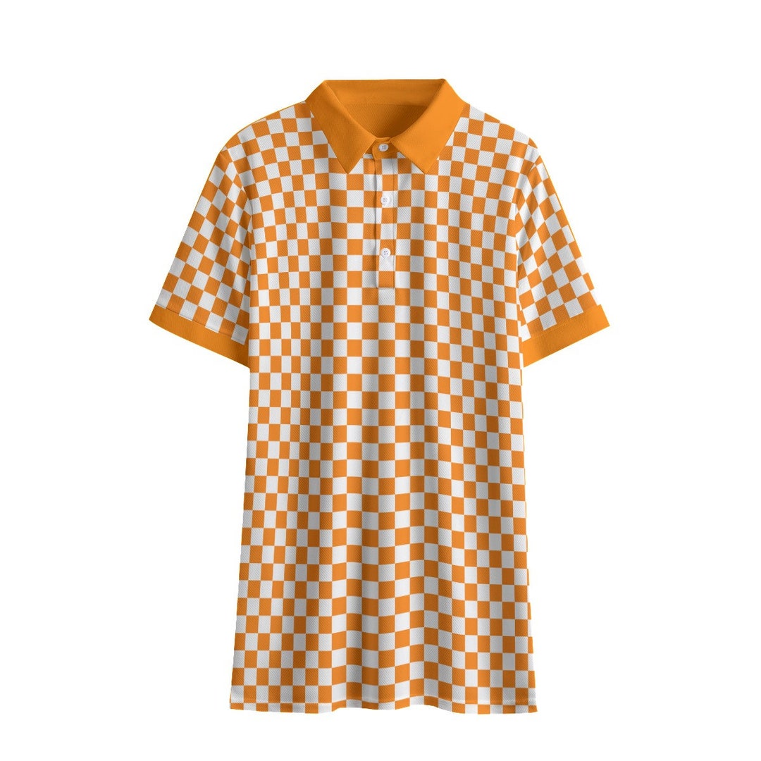 Men's Polo Shirt Birdseye Checkerboard Polo Shirt Sizes up to 8XL - Etsy
