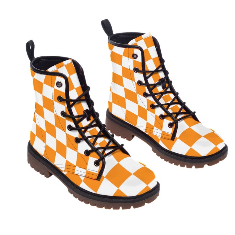 Men's Checkerboard Checkered Short Boots - Etsy