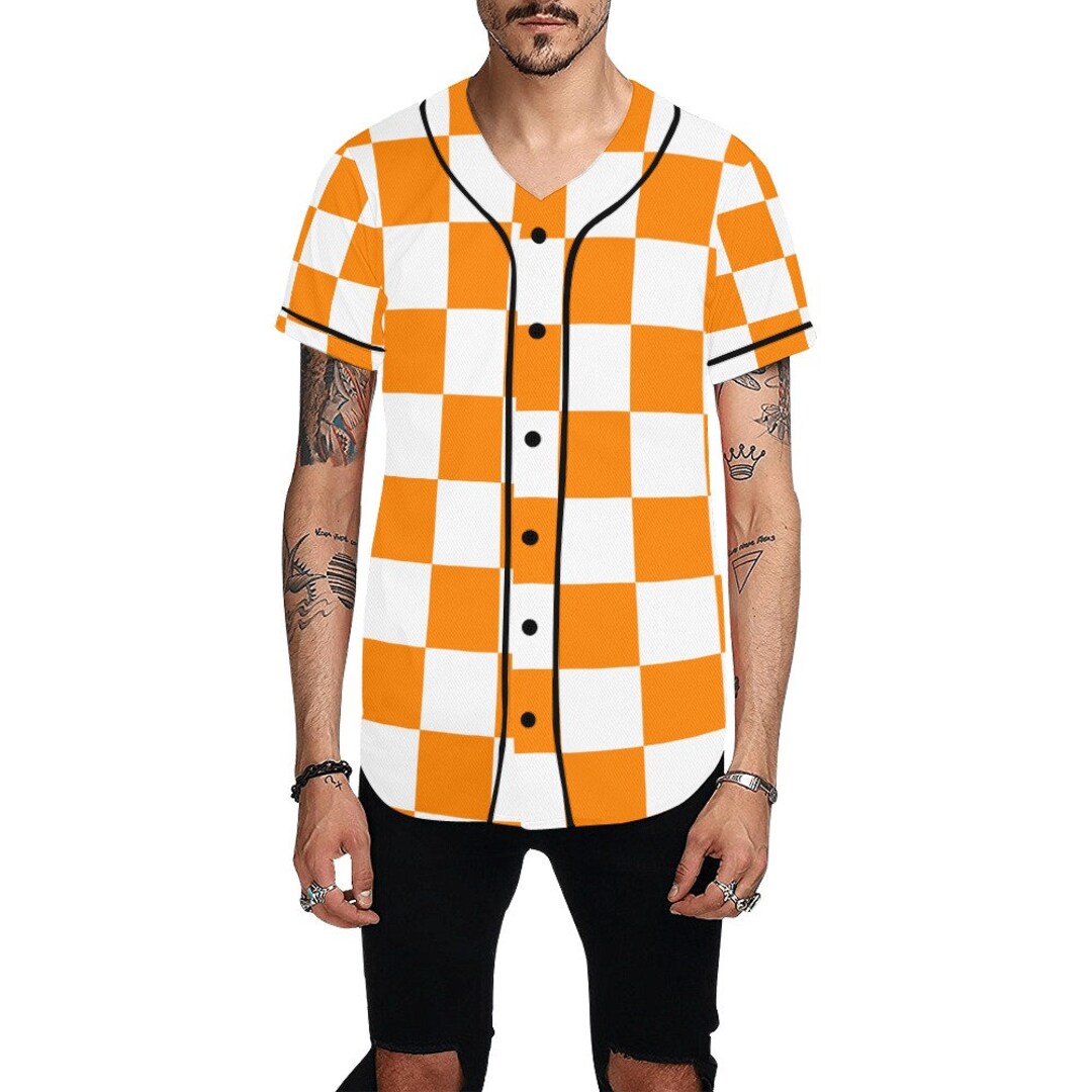 Checkerboard Men's Baseball Jersey - Etsy