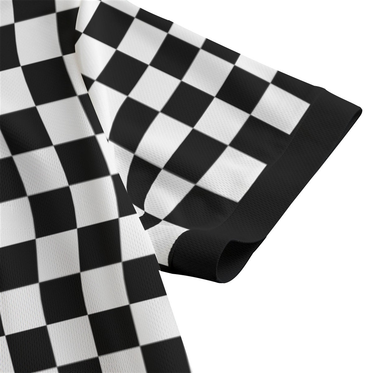 Men's Checkerboard Polo Shirt | Birdseye - Etsy