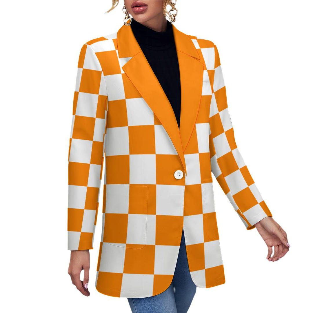 Women's Checkerboard Suit Jacket - Etsy