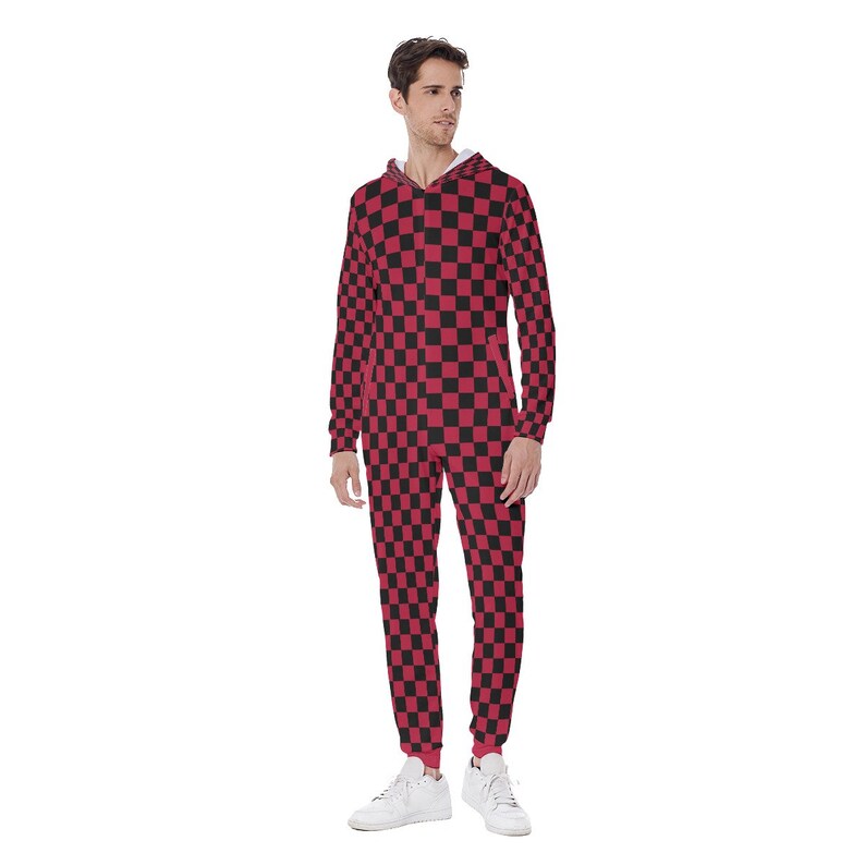Men's Checkerboard Jump Suit - Etsy