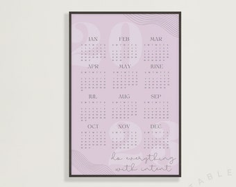 Printable 2023 Calendar Notebook Wall Calendar Funny Affirmation 2023 ...