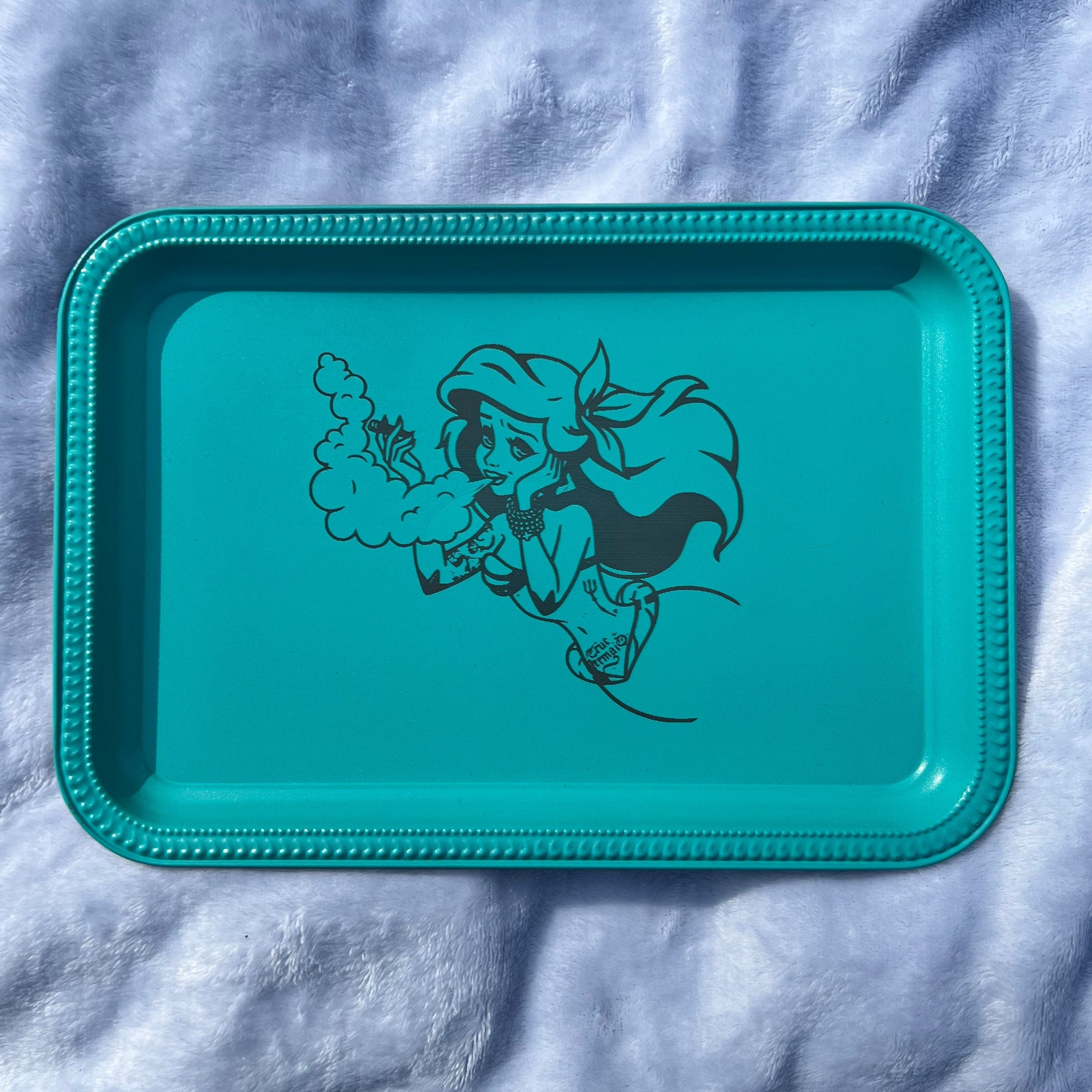 Smoking Ariel Rolling Tray Set - Etsy