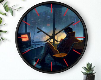 Cyberpunk Clock - Etsy Australia