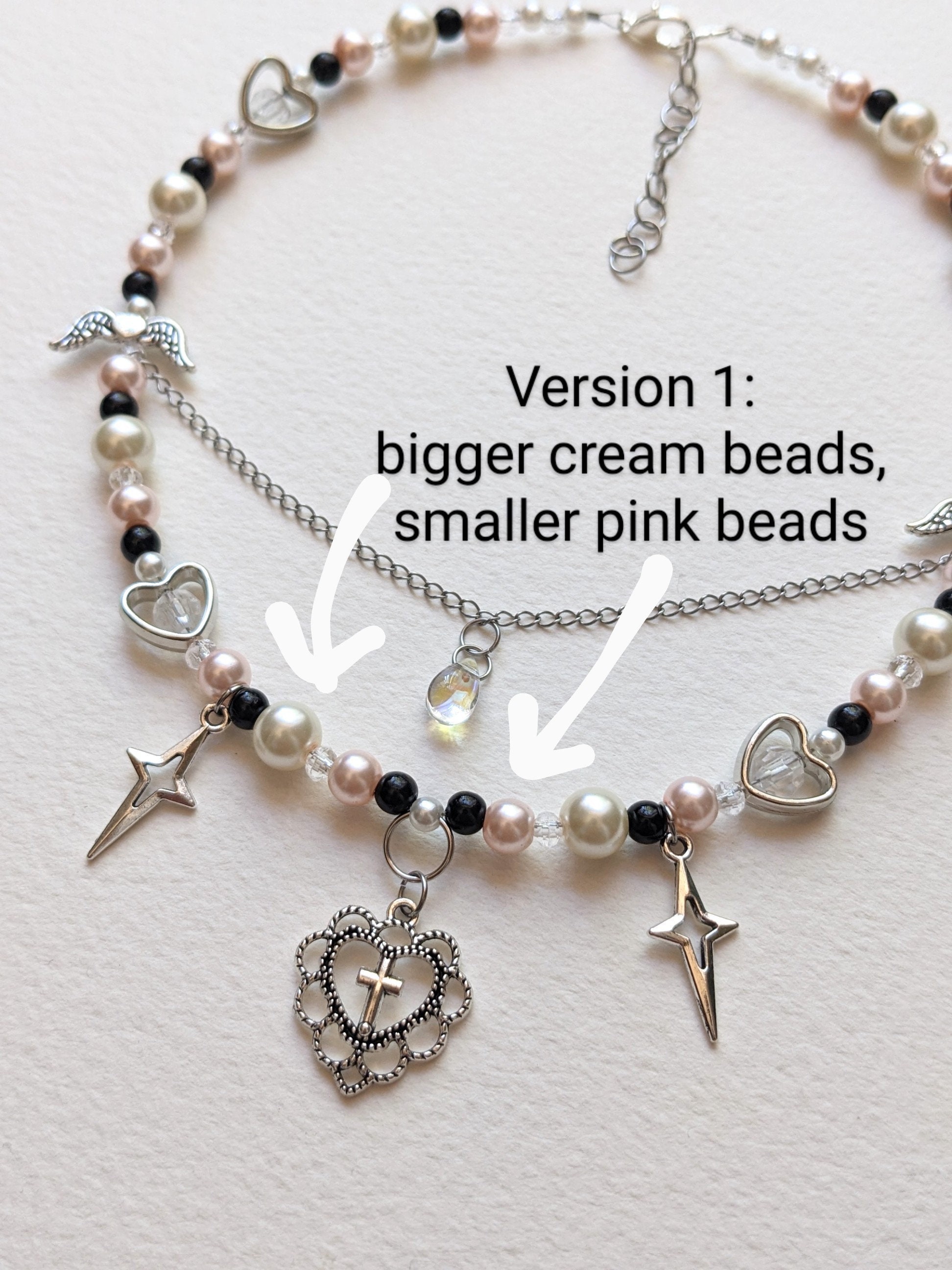 ALTERLIFE Handmade Beaded Necklace / Gothcore Fairycore - Etsy Canada