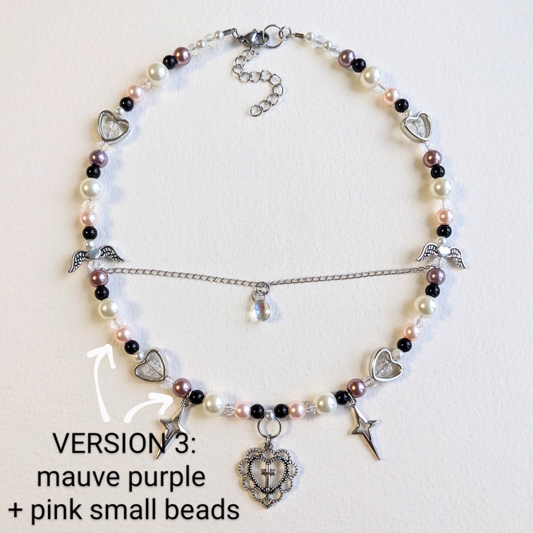 ALTERLIFE Handmade Beaded Necklace / Gothcore Fairycore - Etsy Canada