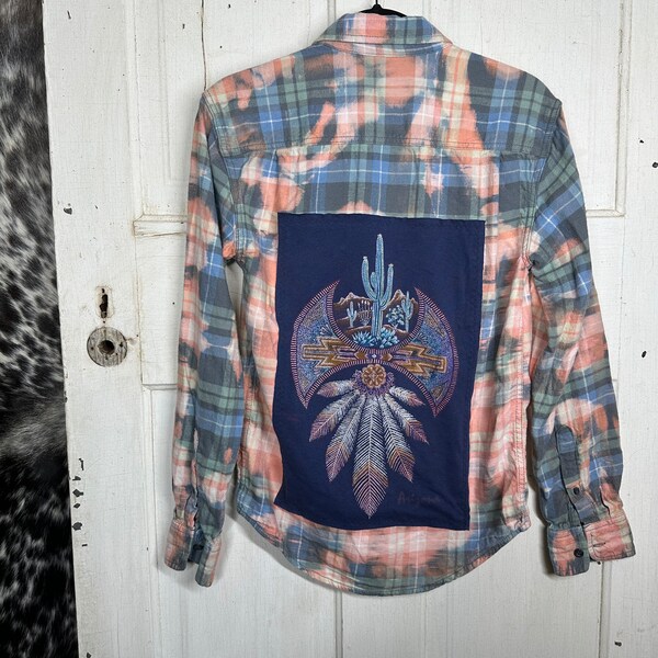 Bleached Flannel - Etsy