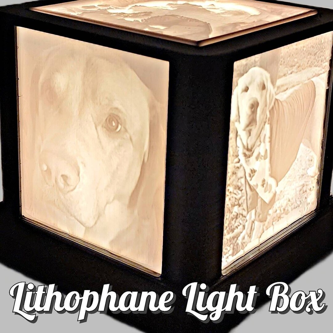 Personalized Lithophane Photo Cube Light - Etsy