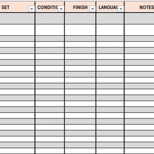 Magic the Gathering Collection Templates for Sellers and Collectors ...